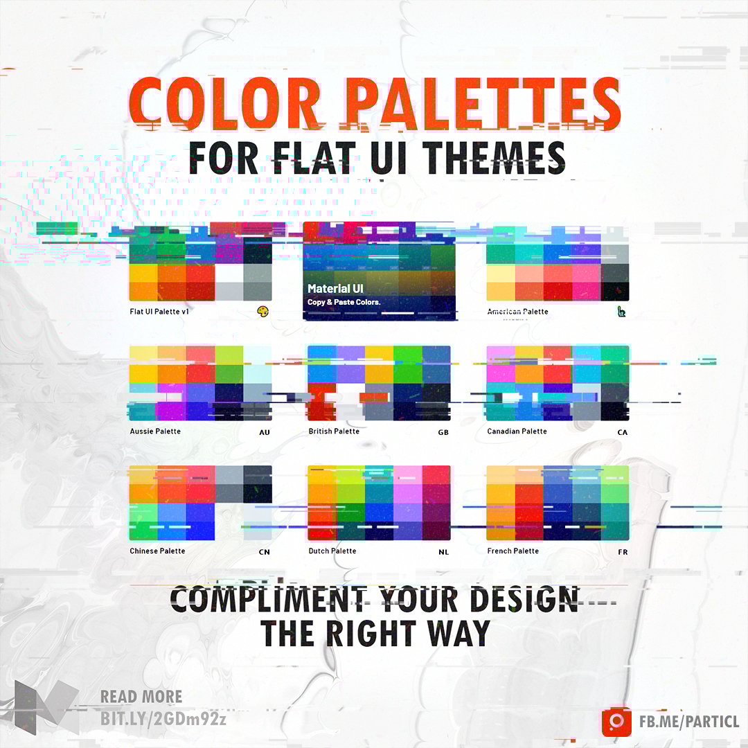 Color Palettes for Flat UI Themes - Particl Digital
